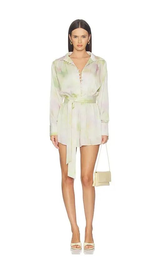 CURAAE BY ELLIATT Lova Playsuit - Lime Multi
