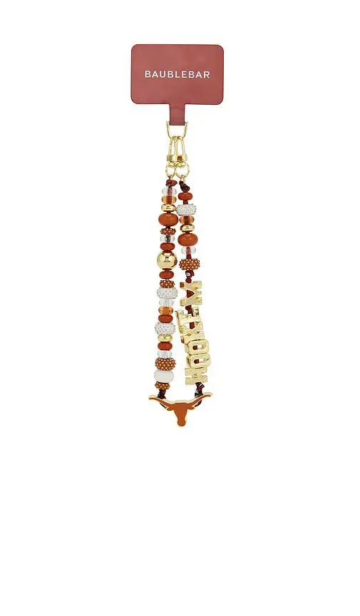Baublebar University Of Texas At Austin Beaded Phone Strap In Orange