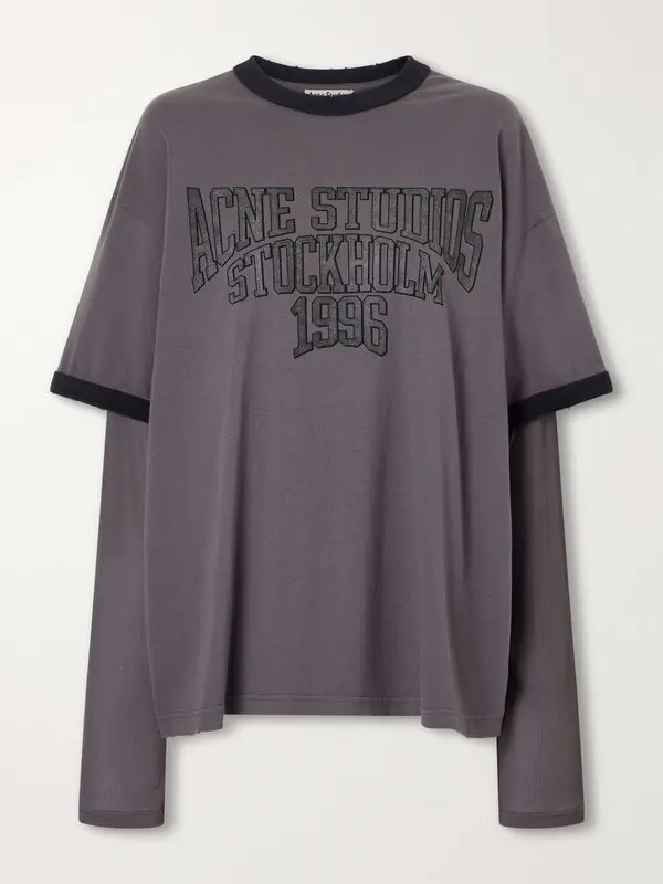 Acne Studios Logo-print Cotton-jersey T-shirt