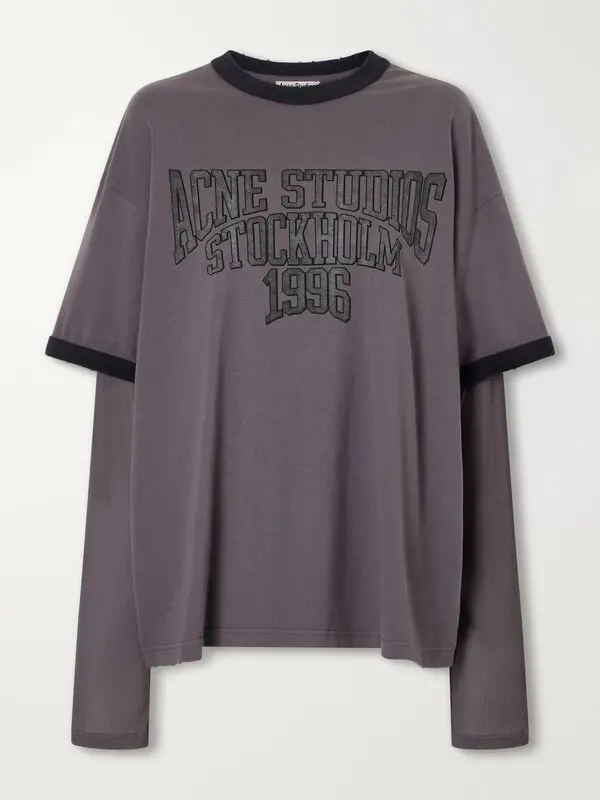 Acne Studios Logo-print Cotton-jersey T-shirt