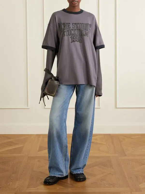 Acne Studios Logo-print Cotton-jersey T-shirt