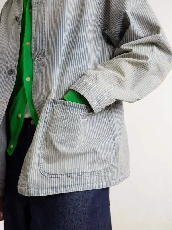 Kapital Liberty Striped Denim Overshirt