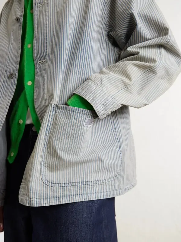 Kapital Liberty Striped Denim Overshirt