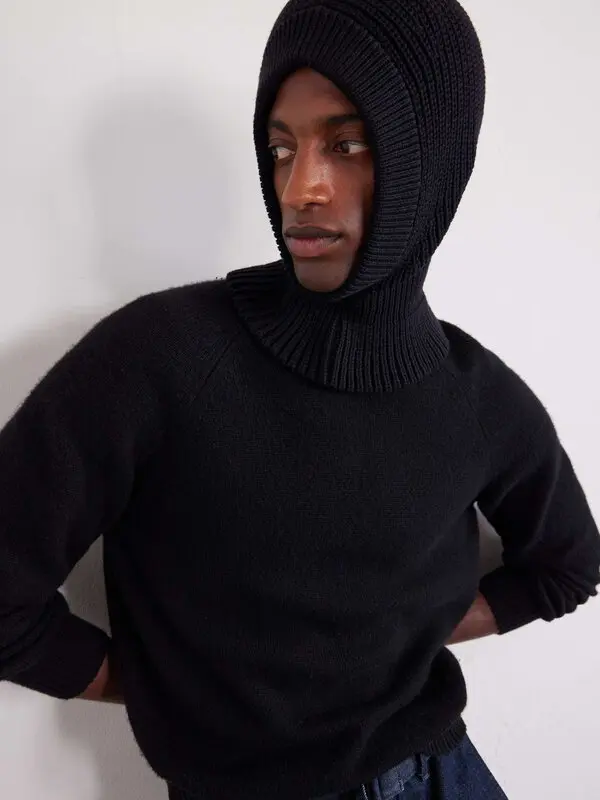LEMAIRE Ribbed Wool Balaclava