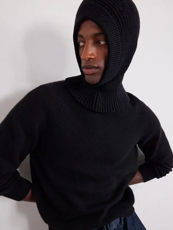 LEMAIRE Ribbed Wool Balaclava