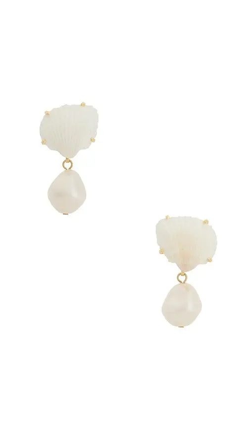 JENNIFER BEHR Isola Earrings In Ivory - Dove