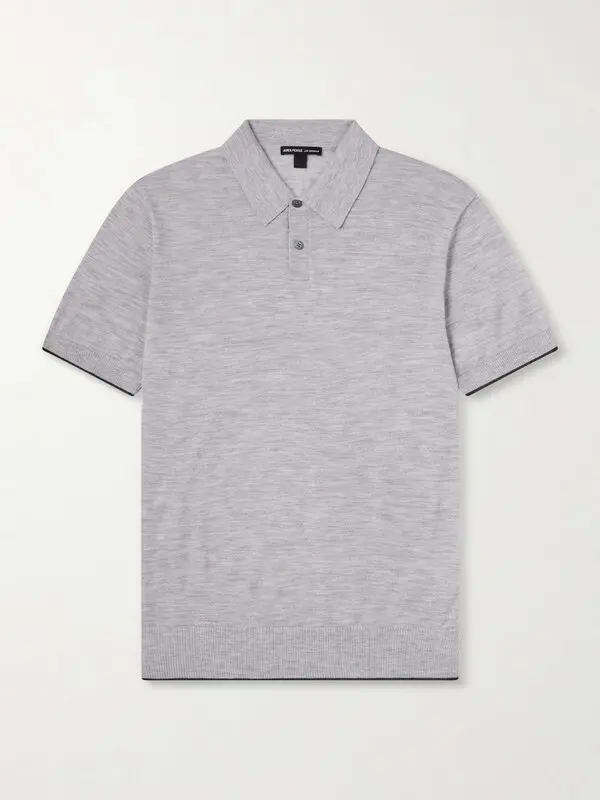 JAMES PERSE Cashmere Polo Shirt