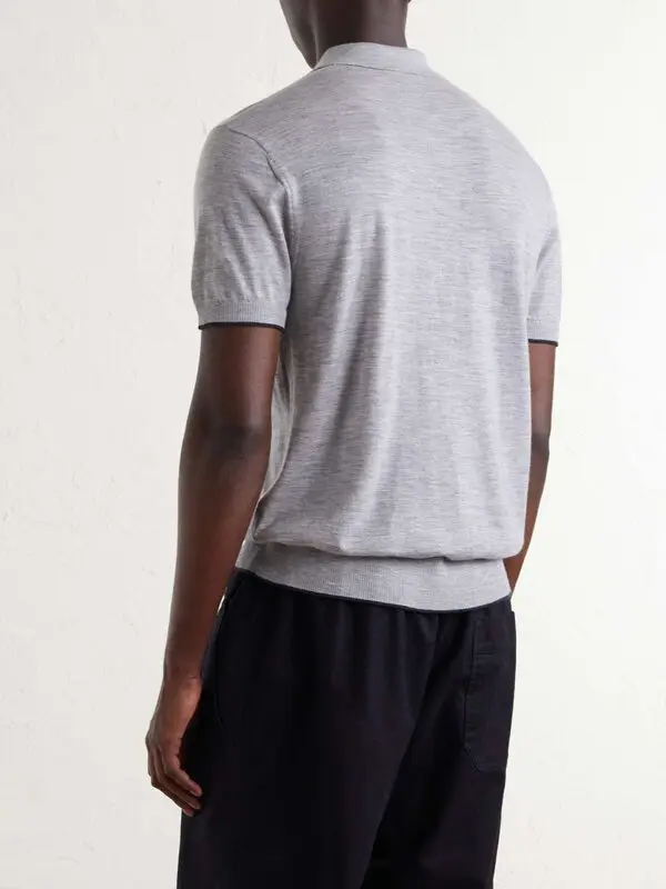 JAMES PERSE Cashmere Polo Shirt