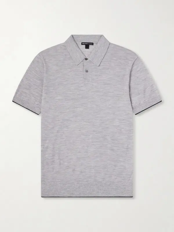 JAMES PERSE Cashmere Polo Shirt