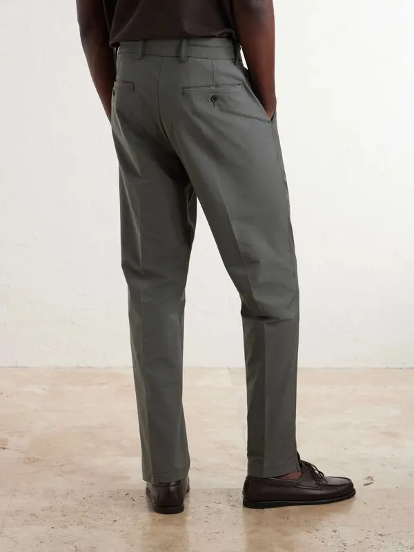 JAMES PERSE Slim-leg Stretch Cotton-blend Trousers