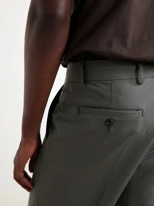 JAMES PERSE Slim-fit Stretch Cotton-blend Trousers