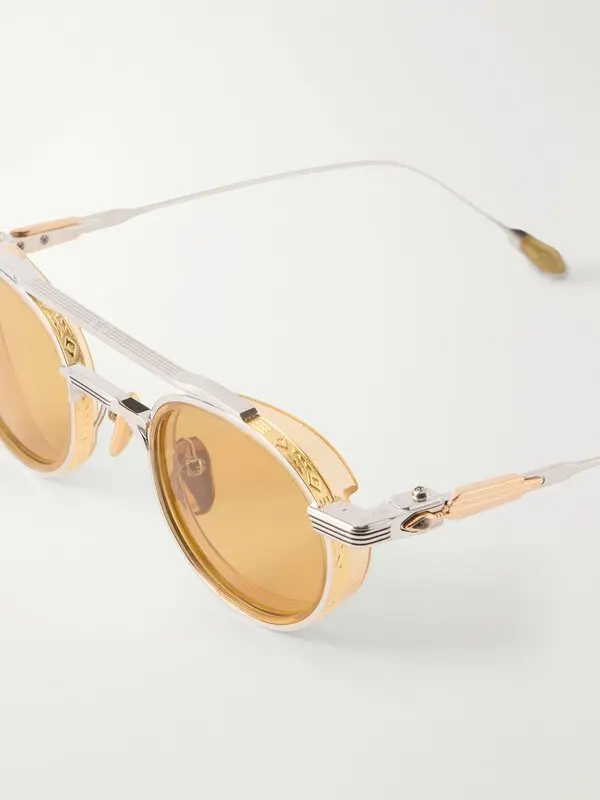 JACQUES MARIE MAGE Livingston Round Frame Sunglasses