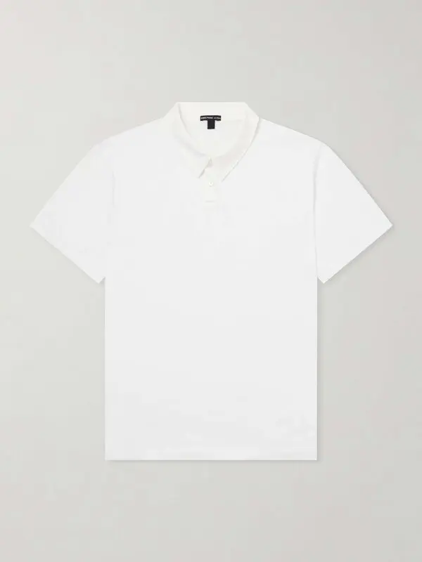 JAMES PERSE Lotus Cotton-jersey Polo Shirt