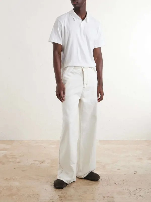 JAMES PERSE Lotus Cotton-jersey Polo Shirt