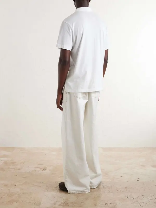 JAMES PERSE Lotus Cotton-jersey Polo Shirt