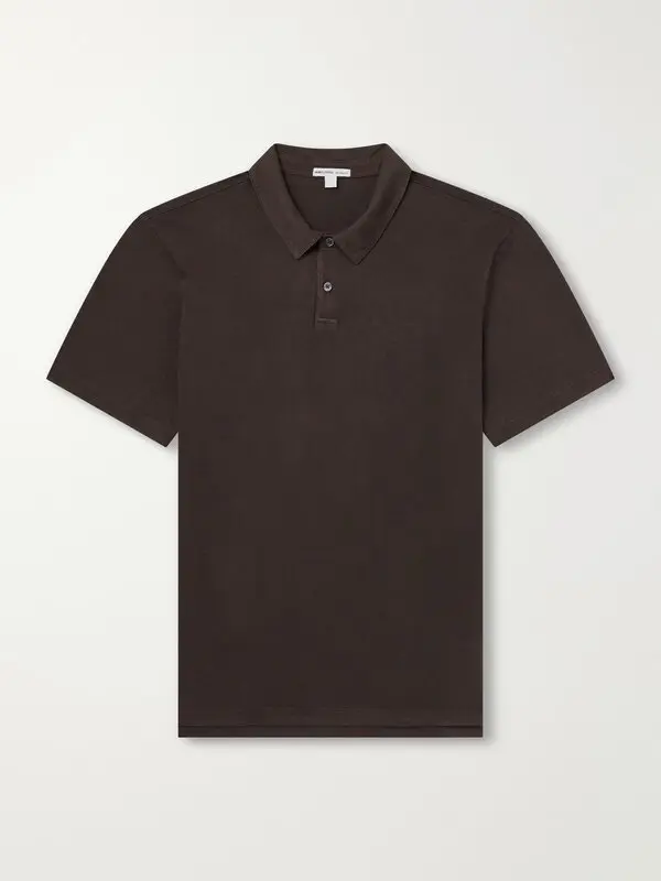 JAMES PERSE Supima Cotton-jersey Polo Shirt