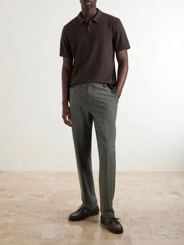 JAMES PERSE Supima Cotton-jersey Polo Shirt