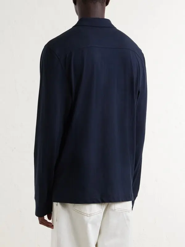 JAMES PERSE Clean Finish Slim-fit Cotton-jersey Shirt