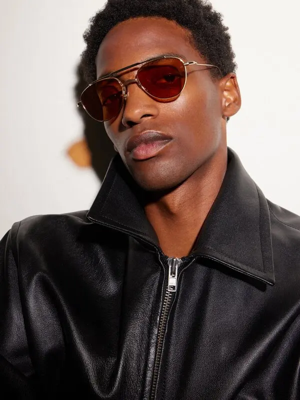 JACQUES MARIE MAGE Flynn Aviator Sunglasses