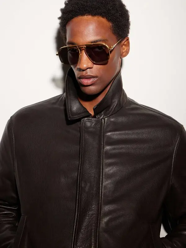 JACQUES MARIE MAGE Labarge Aviator-style Titanium Sunglasses