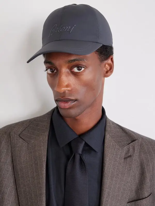 Brioni Embroidered Logo Baseball Cap