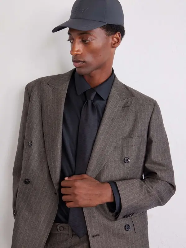 Brioni Logo-embroidered Shell Baseball Cap