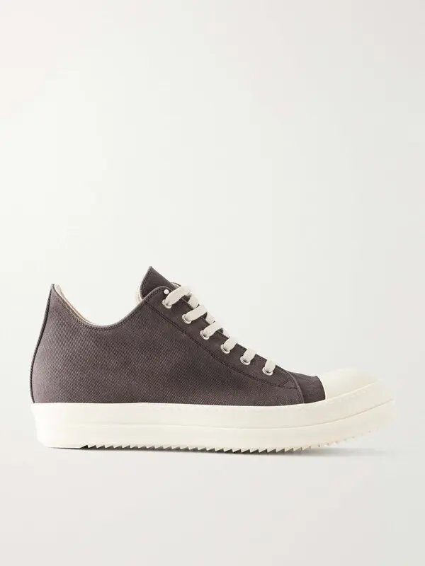 Rick Owens Ramones Denim Sneakers - Brick