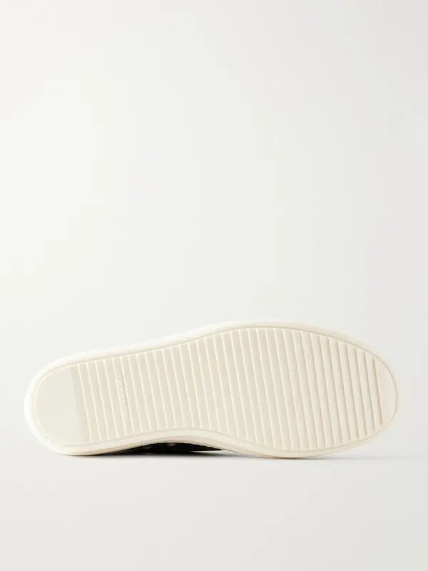 Rick Owens Ramones Denim Lace-up Sneakers
