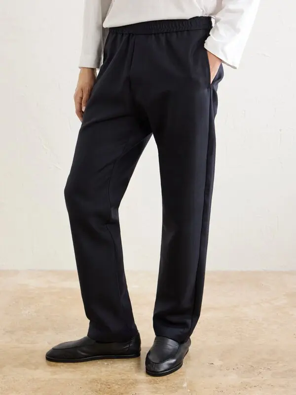 Barena Venezia Straight-leg Herringbone Virgin Wool Trousers