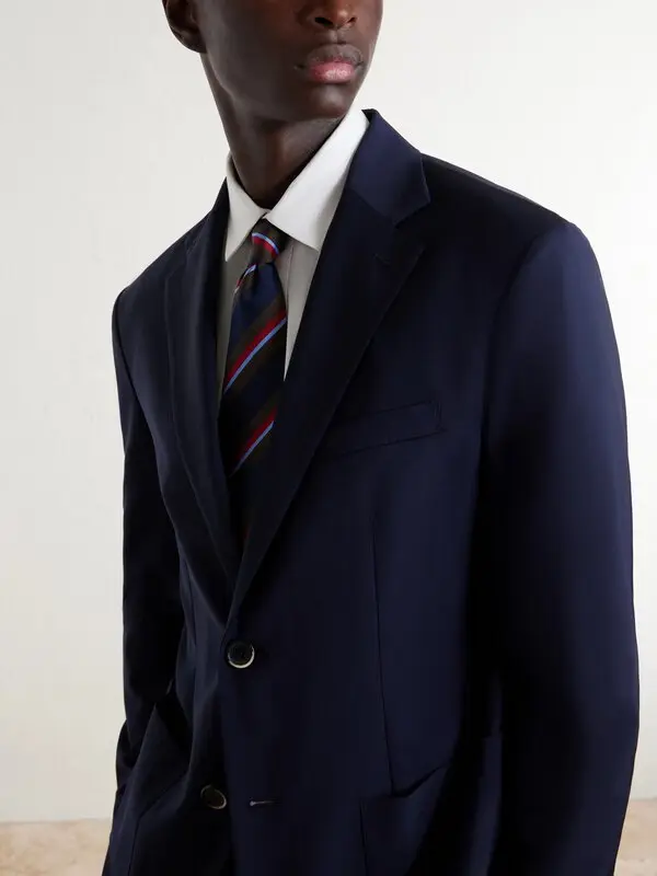 Barena Venezia Virgin Wool Suit Jacket - Blue
