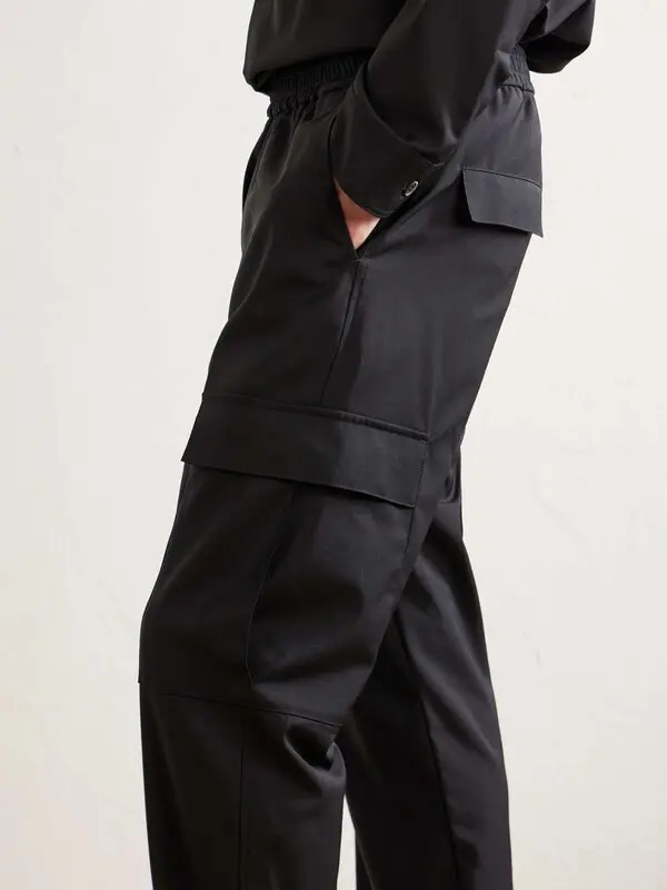 Barena Venezia Straight-leg Virgin Wool-gabardine Cargo Trousers