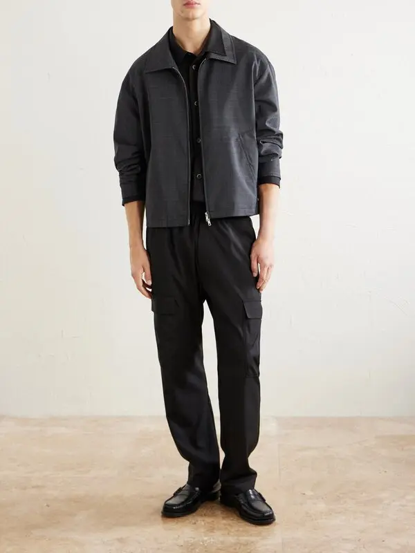 Barena Venezia Straight-leg Virgin Wool-gabardine Cargo Trousers