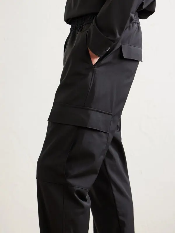 Barena Venezia Straight-leg Virgin Wool-gabardine Cargo Trousers