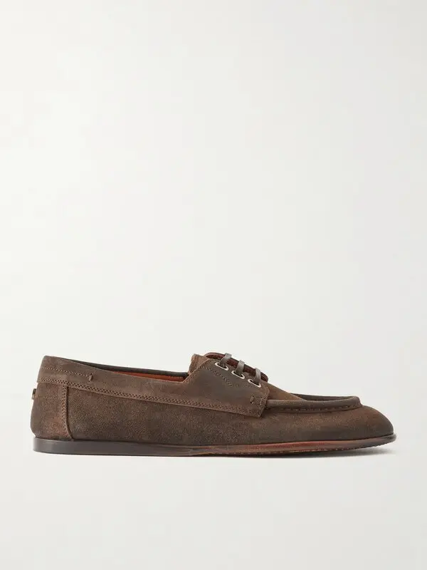 Dolce & Gabbana Crosta Suede Loafers - Brown