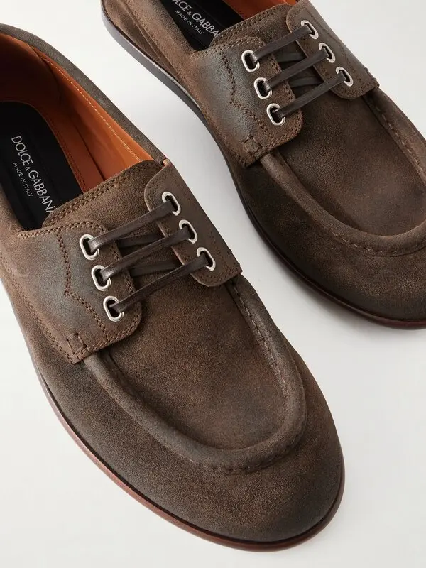 Dolce & Gabbana Crosta Suede Loafers