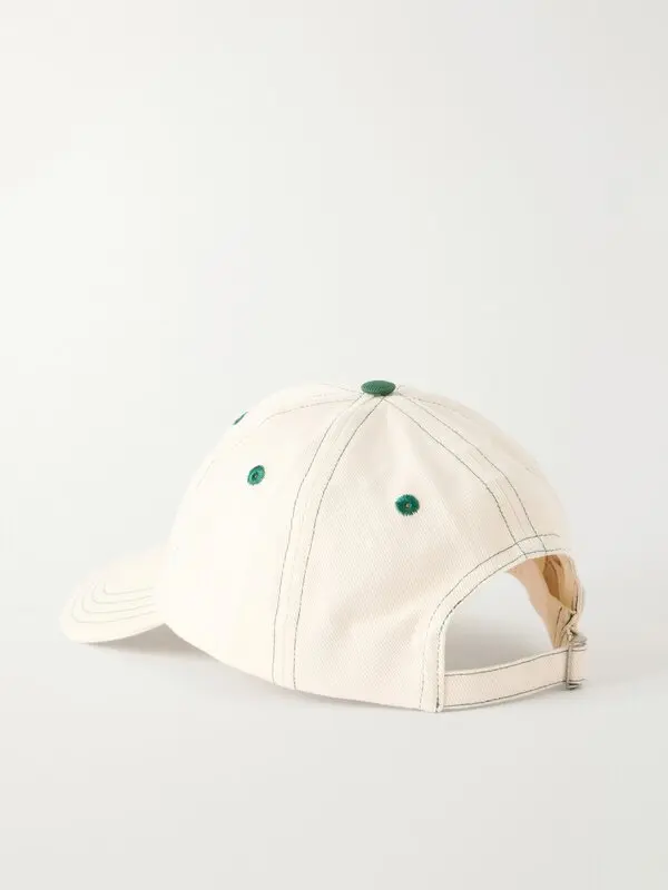 DRAKE'S Embroidered Cotton-twill Cap