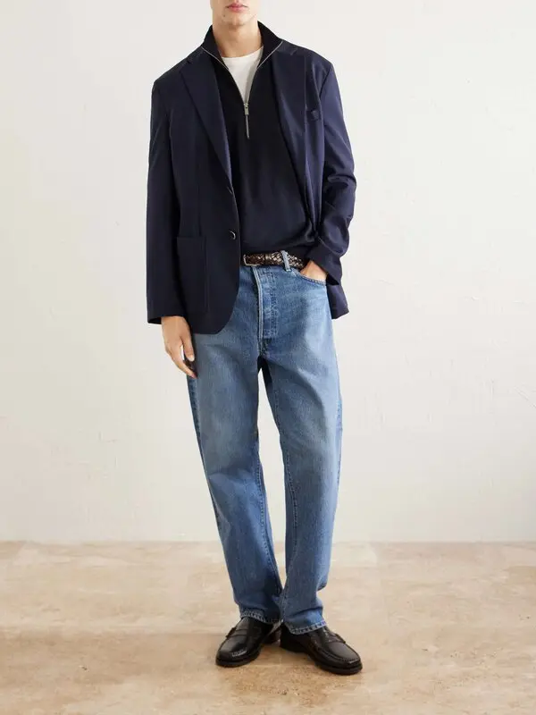 Barena Venezia Merino Wool Half-zip Sweater