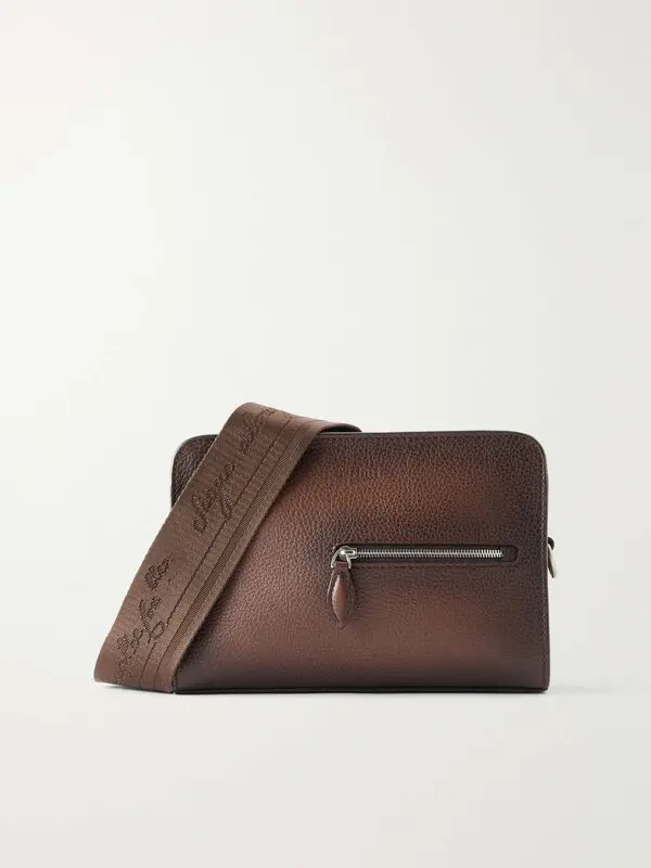 Berluti Journalier Xs Leather Messenger Bag