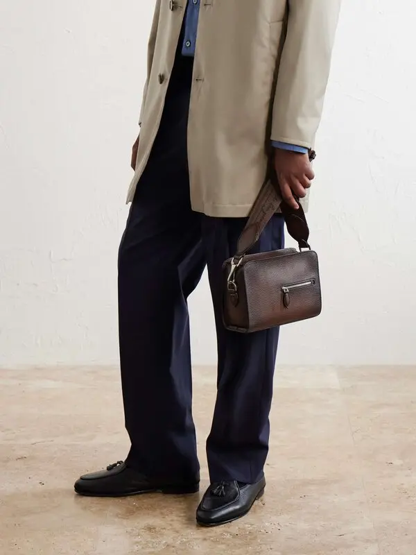 Berluti Journalier Xs Leather Messenger Bag