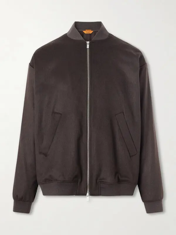 Barena Venezia Cashmere Bomber Jacket - Brown