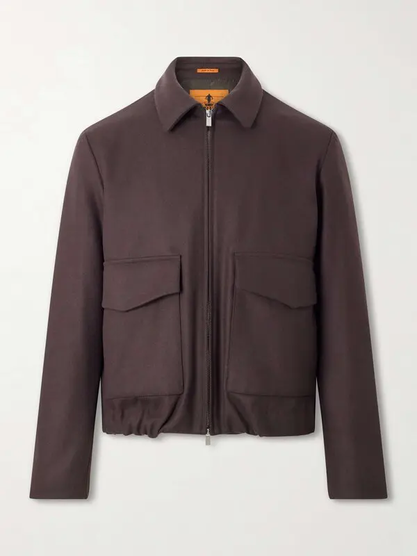Barena Venezia Wool-blend Felt Blouson Jacket
