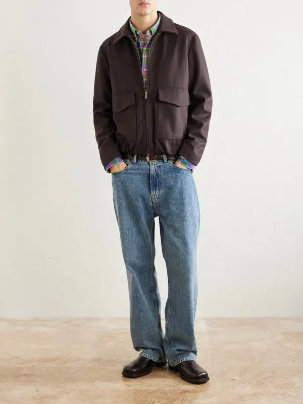 Barena Venezia Wool-blend Felt Blouson Jacket
