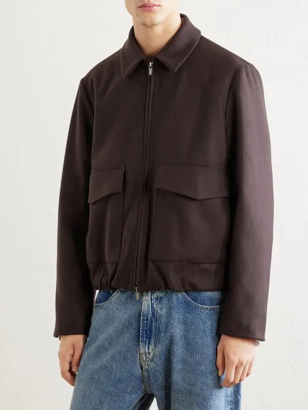 Barena Venezia Wool-blend Felt Blouson Jacket