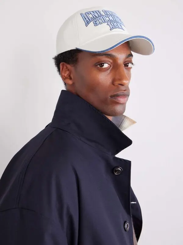Acne Studios Logo-embroidered Cotton-twill Baseball Cap
