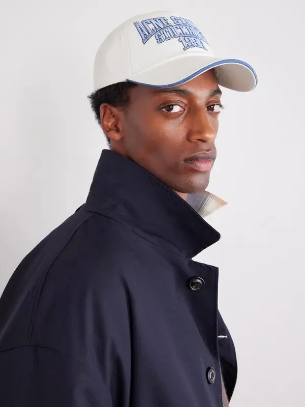 Acne Studios Logo-embroidered Cotton-twill Baseball Cap