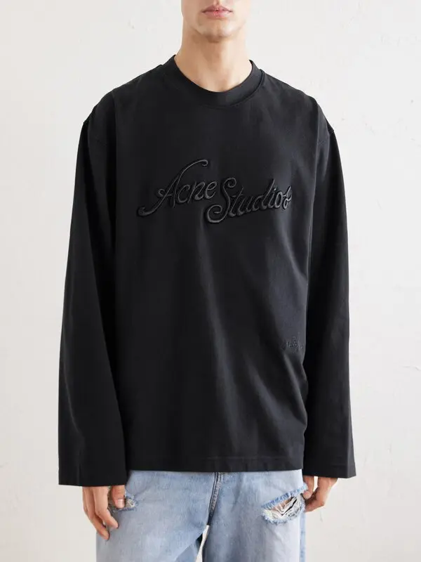Acne Studios Logo-print Cotton-jersey T-shirt