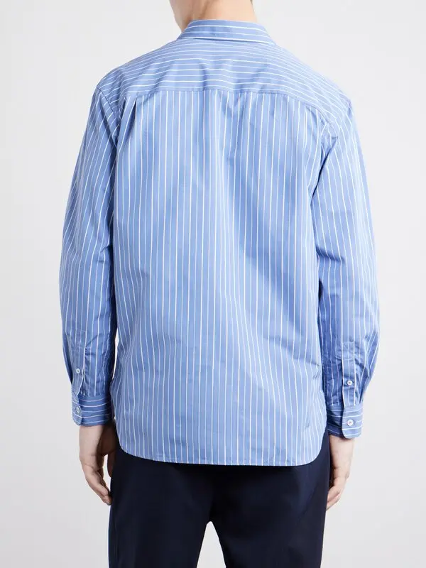 A.p.c. Malo Striped Cotton-poplin Shirt