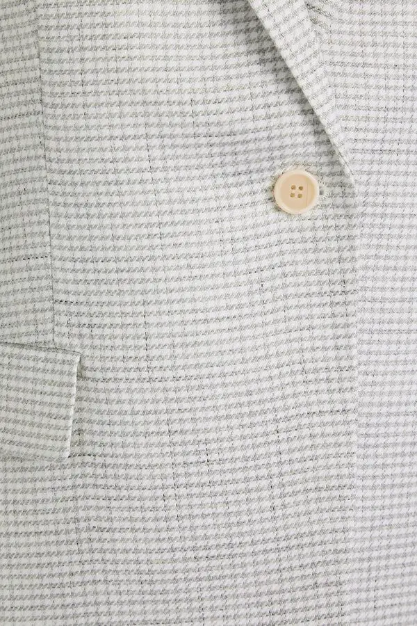Theory Houndstooth Linenblend Blazer