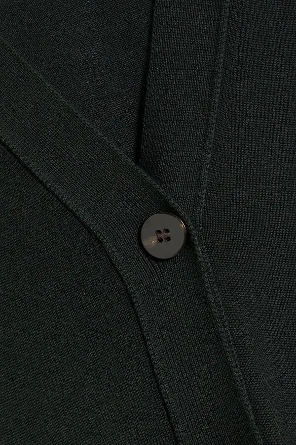 Theory Wool Cardigan - Dark Green