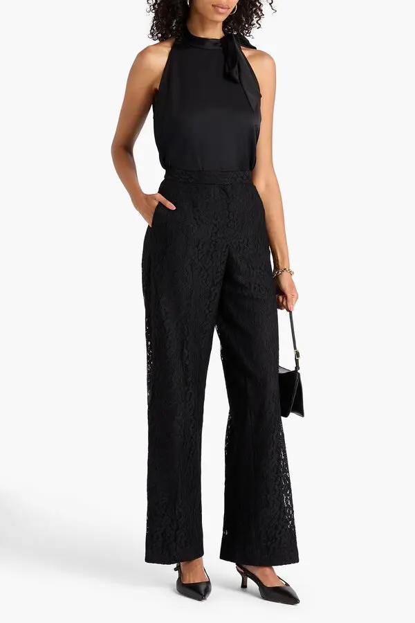 Theory Pussybow Crepe De Chine Top